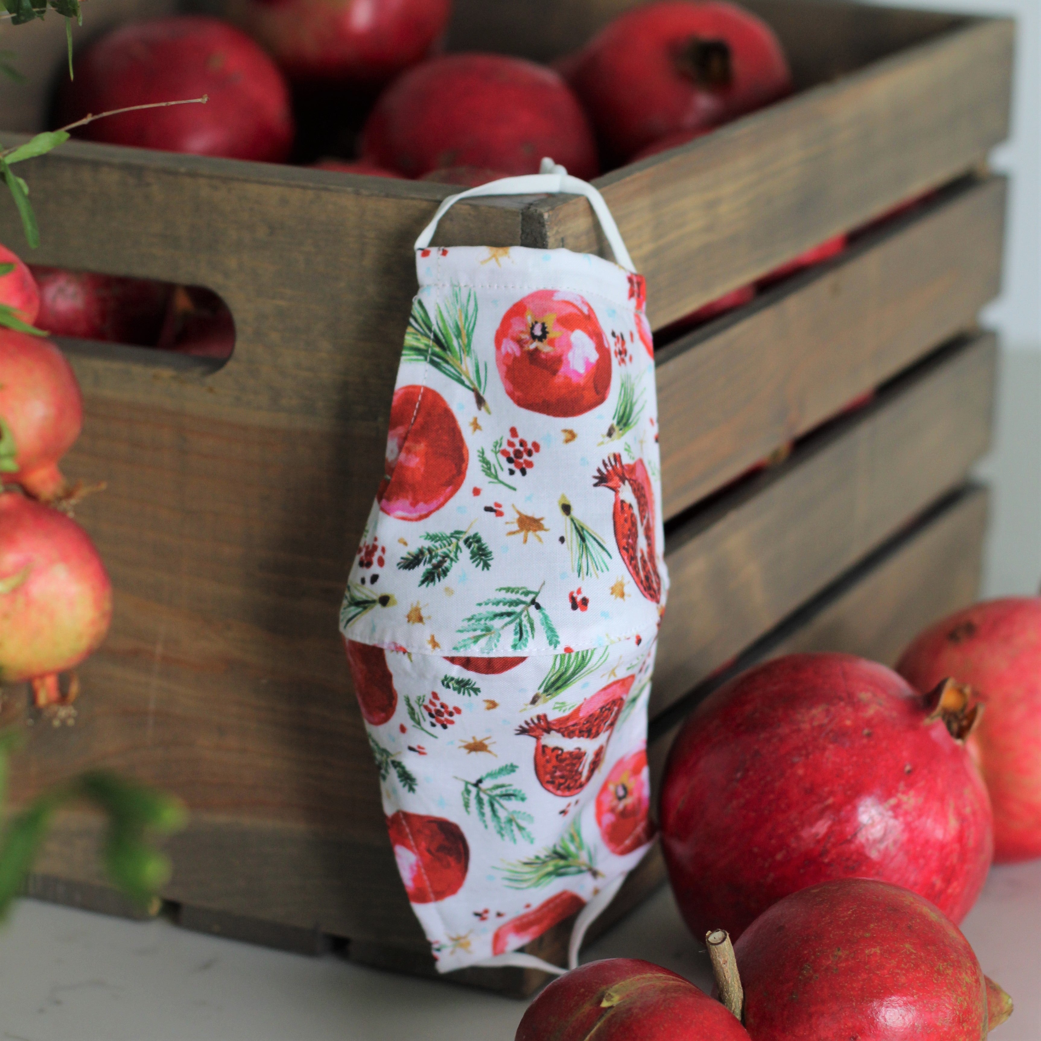 The Poms & Pines Face Mask | Handmade 100% Cotton Scrunchies | Maple & Paws