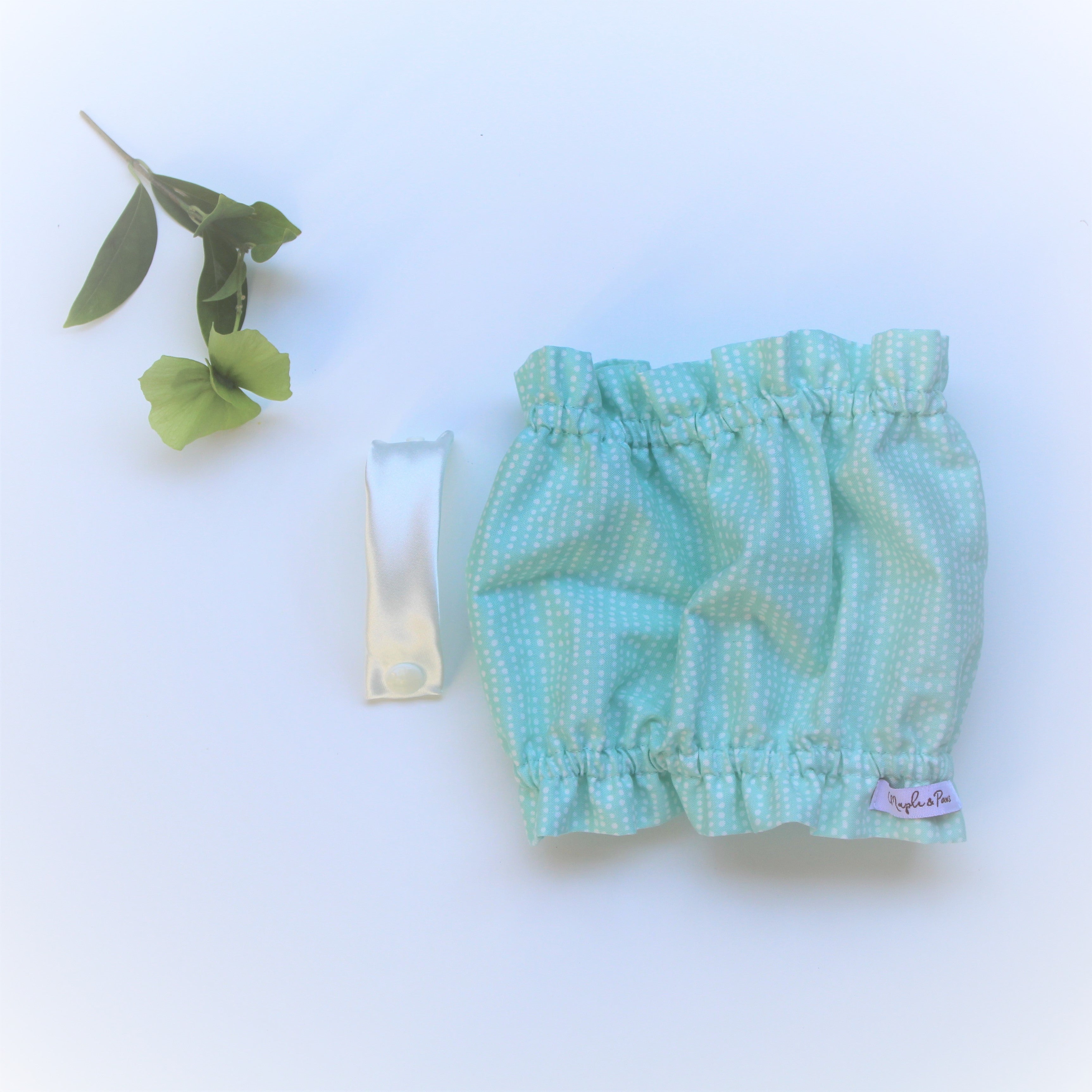 The Minty Fresh Dog Snood | Handmade 100% Cotton Snood | Maple & Paws